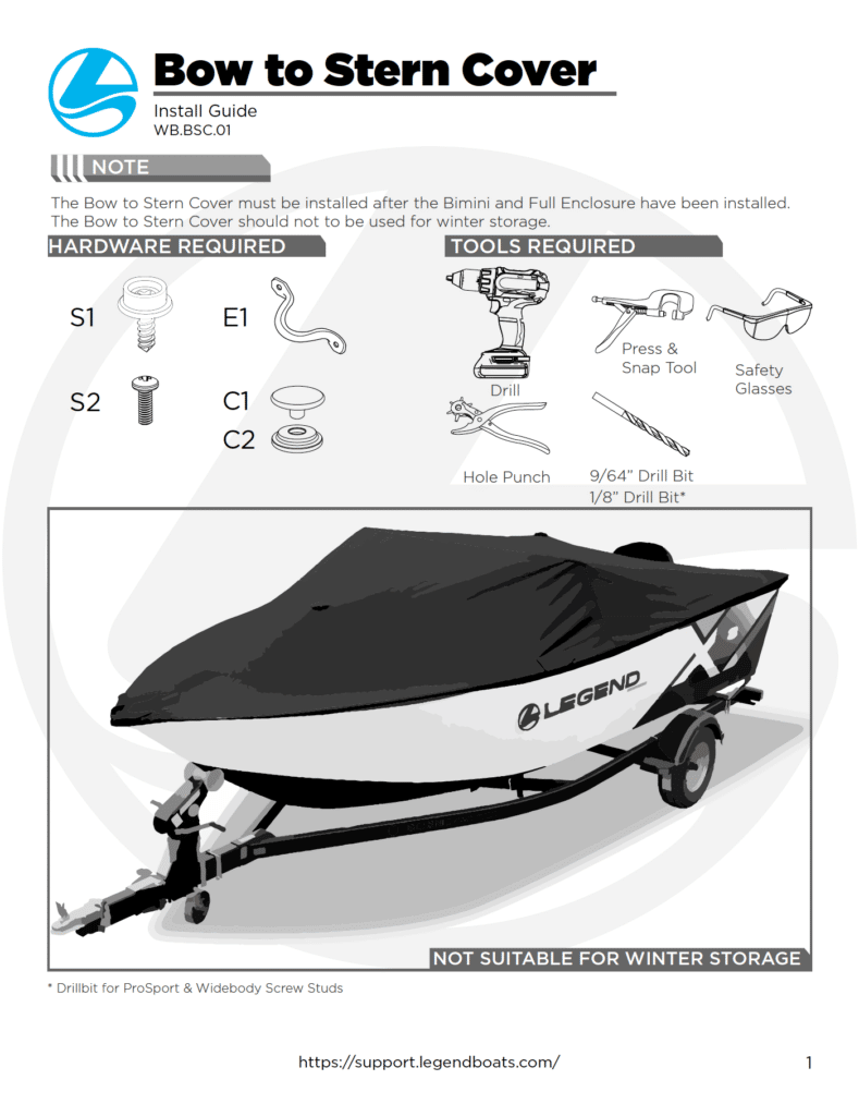 Bow To Stern Cover Installation Guide | Guides | Legend Boats