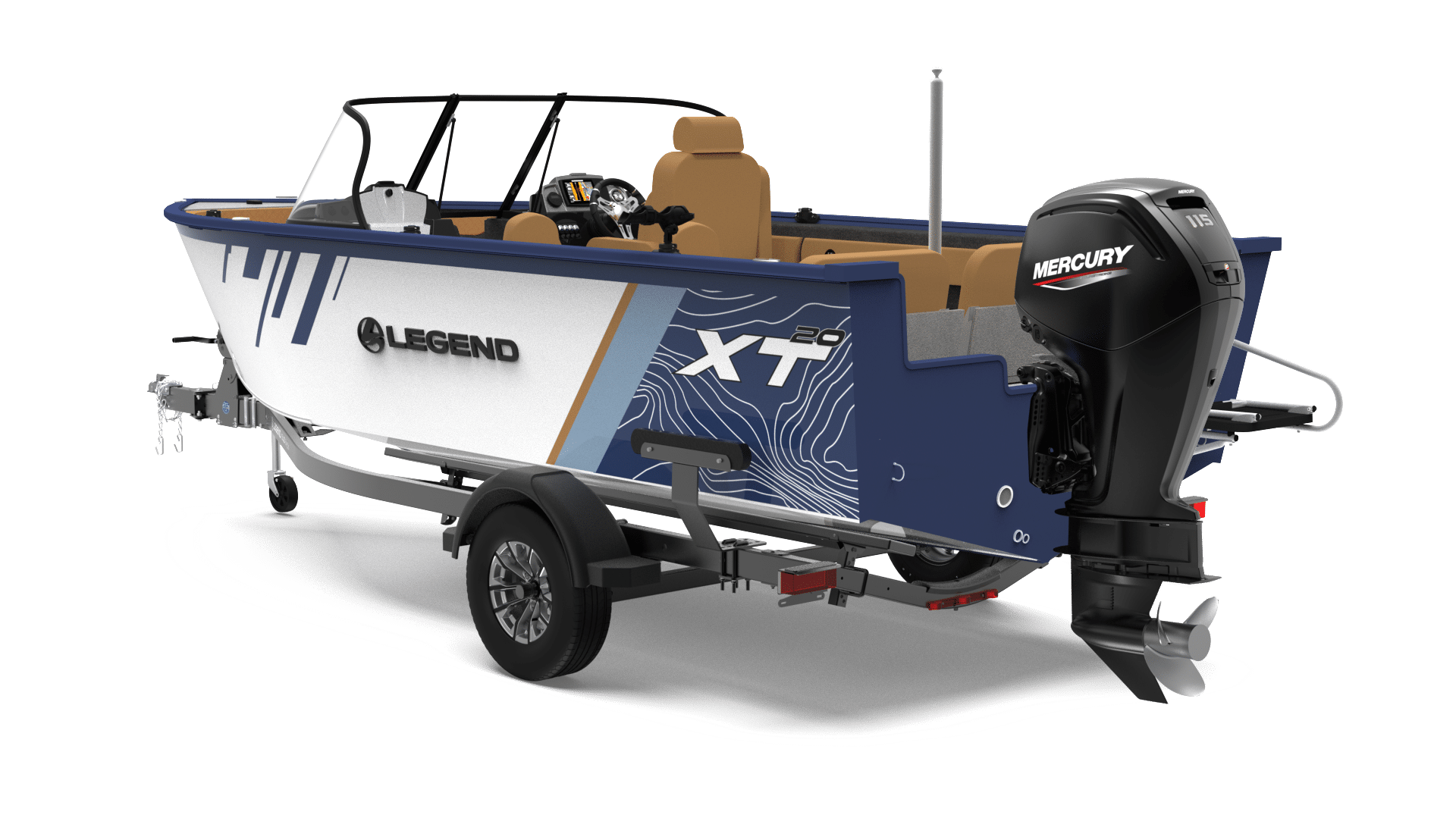 20 XT White / Sapphire Blue | Legend Boats